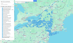 Map of New York State Breweries - The Beer Thrillers
