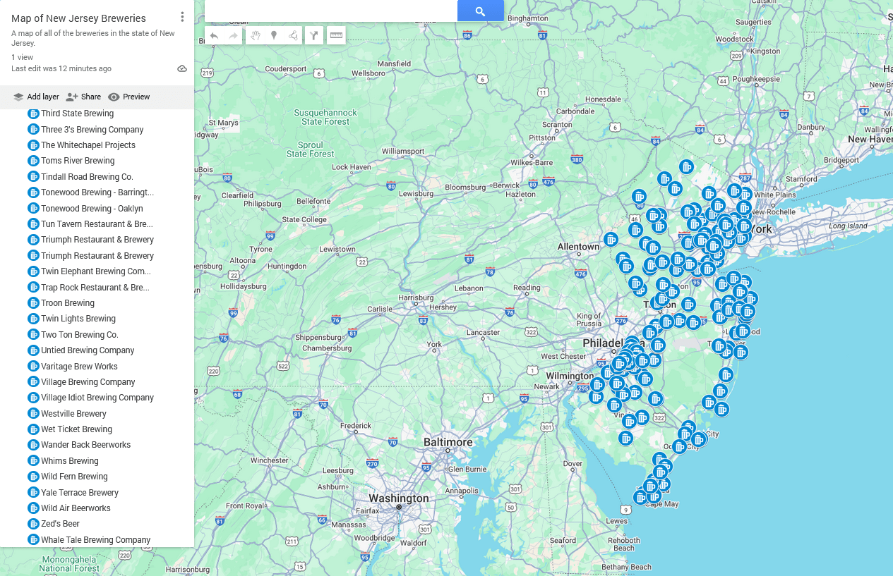 Map of Connecticut Breweries - The Beer Thrillers